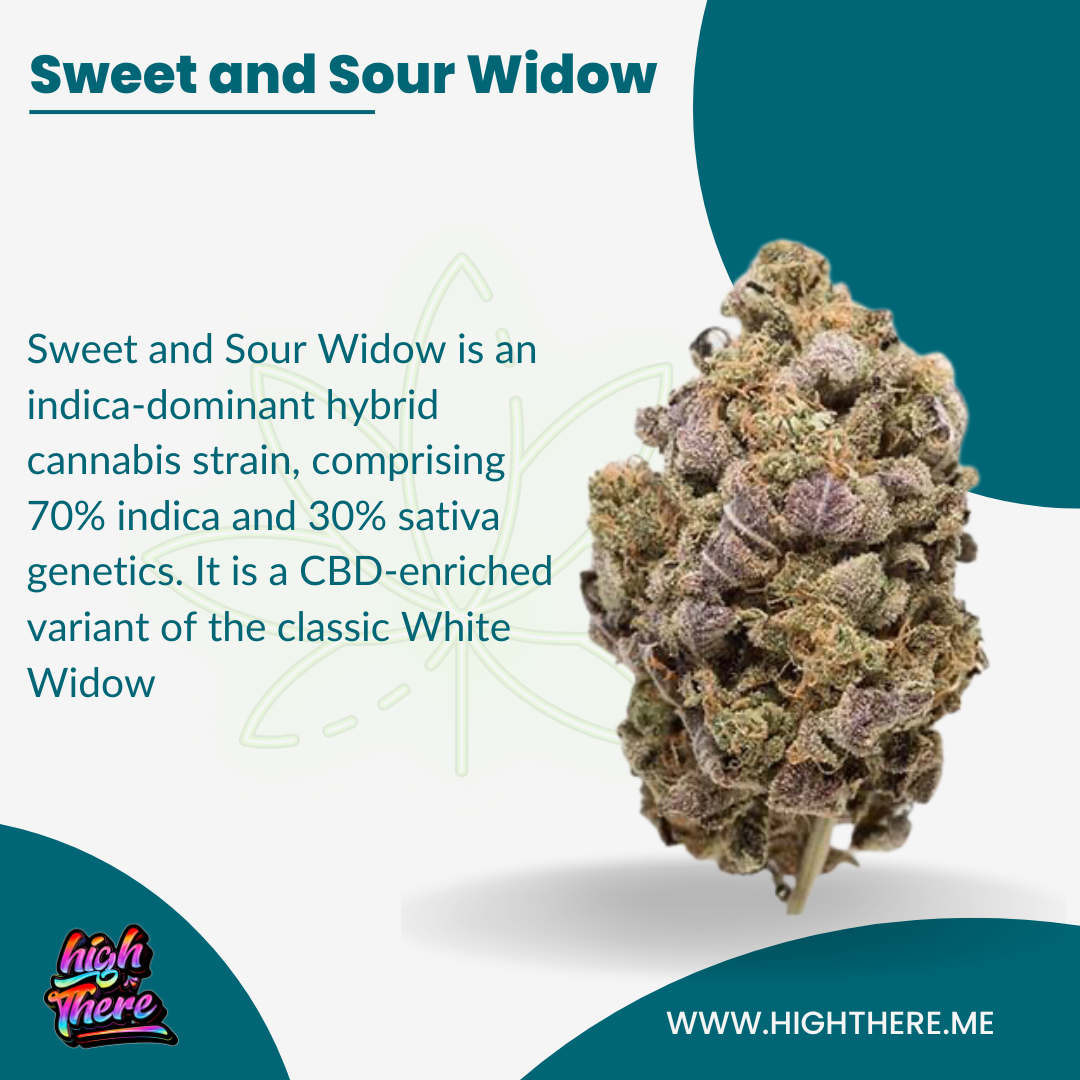 Sweet and Sour Widow Strain - Balanced CBD & THC Effects